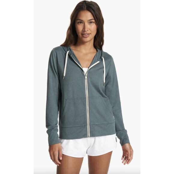 Vuori | Tops | Vuori Halo Performance Hoodie 2 Womens Large Lake Heather | Poshmark
